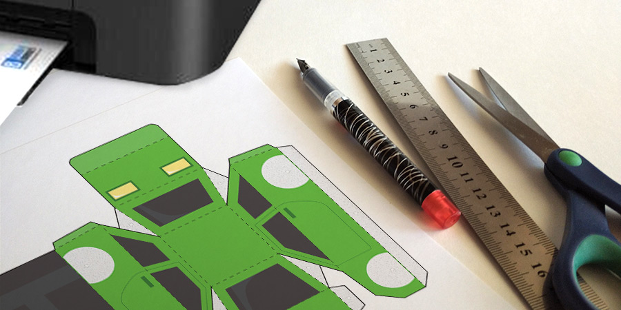 Download gratuito de modelos imprimíveis de artesanato em papel em PDF